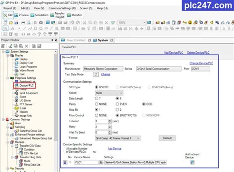 Qj71c24n And Proface Hmi Rs232 Connection Tutorial