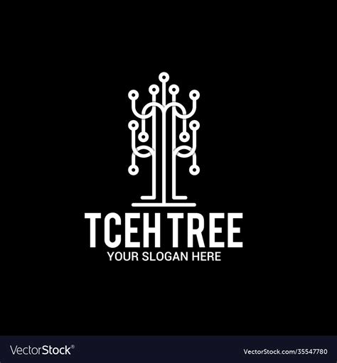 Tech Tree Royalty Free Vector Image VectorStock