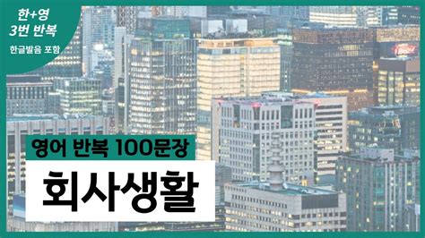미국 회사에서 매일 쓰는 영어 100문장 비즈니스영어회화 영어회화 영어듣기 쉬운영어회화 쉬운영어회화 영어 Youtube