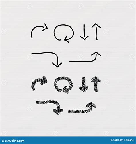 Pack Of Vector Hand Draw Arrows Simple Pointers In Vector Format CartoonDealer
