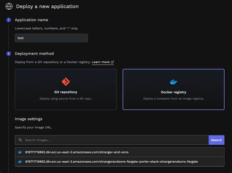 Deploy From Docker Registry Porter