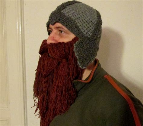 Viking Beard Hat Dwarf Beard Hat Dwarf Helmet Hobbit Etsy
