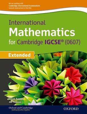 Extended Mathematics For Cambridge IGCSE Rd Edition By David Rayner Buy Paperback Edition At