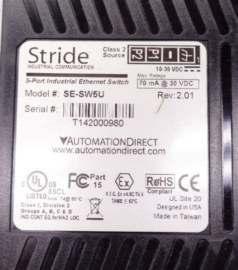 Automation Direct Stride Se Sw5u Ethernet Switch Plc Toolbox Supply