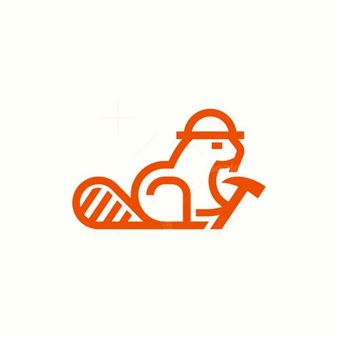 The Geometric Builder Beaver Logo Scalebranding