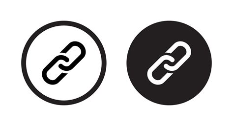 Chain Link Icon Vector Isolated On Circle Background 13226049 Vector Art At Vecteezy