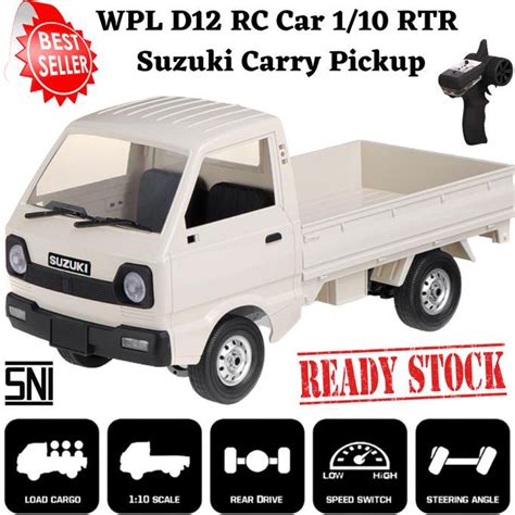Jual Wpl D12 Rc Car 1 10 D12 Rc Drift Suzuki Carry Pickup Mobil Remote Shopee Indonesia