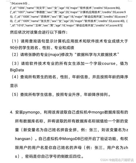 Mongodb大作业 Csdn博客