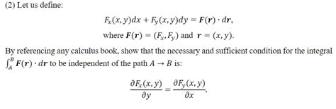 Solved Let Us Define Fx X Y Dx Fy X Y Dy F R Dr Chegg Com