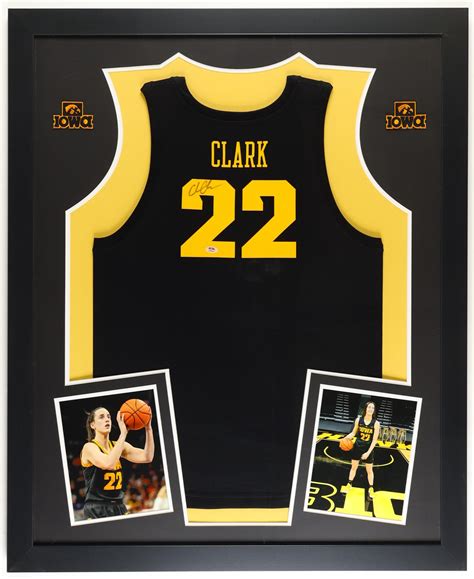 Caitlin Clark Signed Custom Framed Jersey Display With Back Lit Led