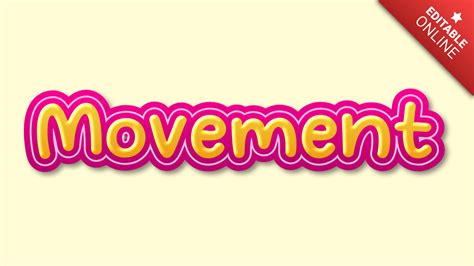 Movement Text Effect Generator Textstudio