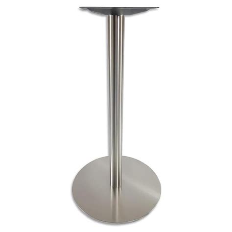 Turin Brushed Stainless Steel Round Table Bases Restaurant Furniture Plus