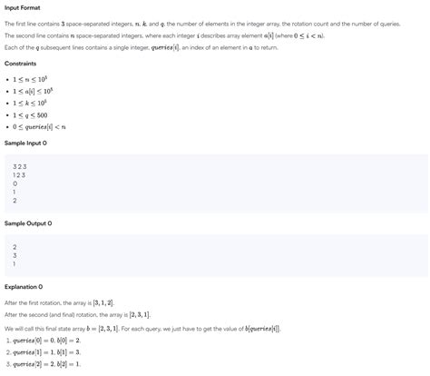 Hackerrank 문제 풀이 Circular Array Rotation