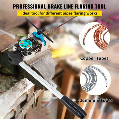 Brake Line Flaring Tool Kit Double Flaring Tool 45ø for 3/16" to 3/8" Tube
