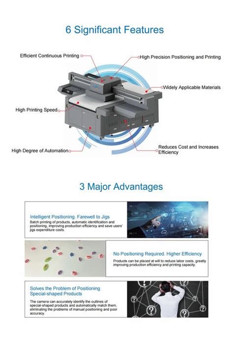 Assembly Line Ccd Al Visual Positioning Uv Digital Inkjet Printer At