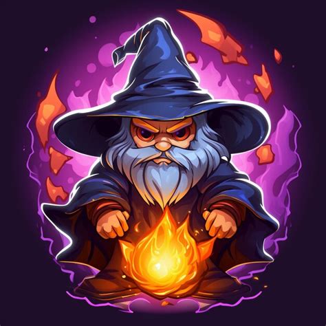 Premium Ai Image Whimsical And Delightful Gaming Logo Magma Mage