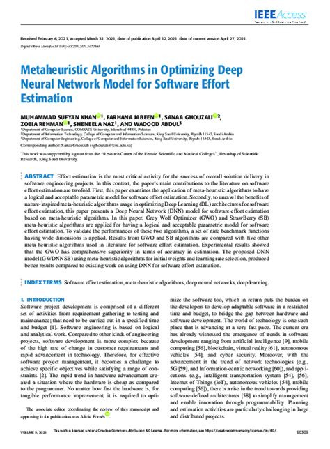 (PDF) Metaheuristic Algorithms in Optimizing Deep Neural Network Model for Software Effort ...