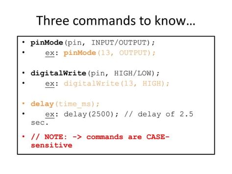 Arduino Programming Familiarization Pptx Programming Languages Computing
