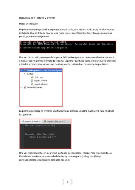 Lettuce Example Using Simple Scenario Pdf