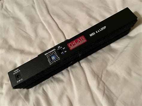 G Lab MIDI 4 Loop Switcher 2016 Black Metal Reverb
