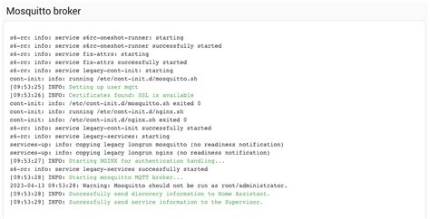 Mqtt After Upgrading To Home Assistant Version 202343 Mosquito Broker Stopped Working