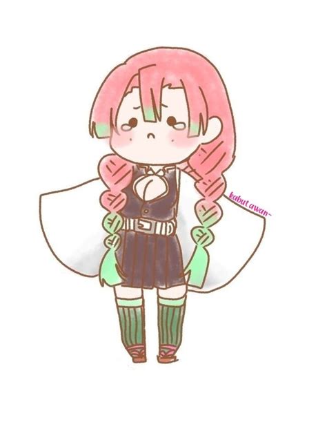 Pin By Kabut Awan~ On Kanroji Mitsuri Anime Chibi Anime Demon Cute