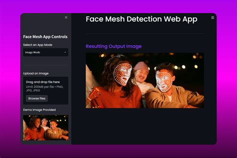 Github Mohdalibn Face Mesh Detection Web App A Python Streamlit Web App That Detects Face