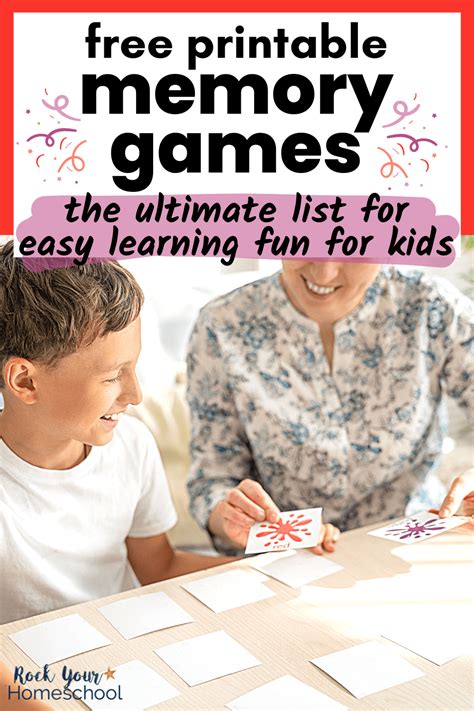 Memory Game Printables The Ultimate List For Free Learning Fun