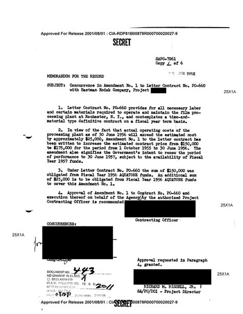 Concurrence In Amendment No 1 To Letter Contract No Po 660