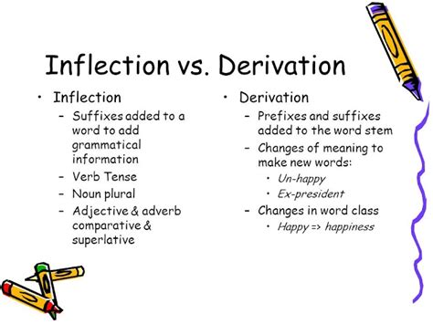 Inflection And Derivation