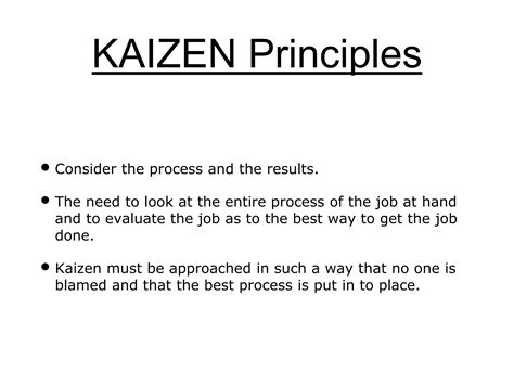 Lean Management Kaizen Implementation PPTX