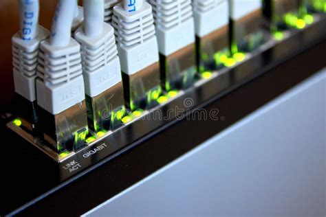 Gigabit Ethernet Connection Stock Image Image Of Firewall Connection