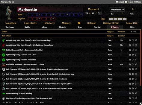 Active Effect SR5 Foundry VTT System Wiki
