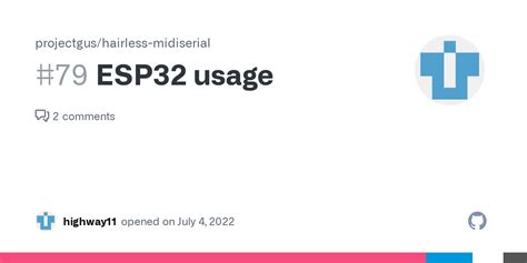 ESP Usage Issue Projectgus Hairless Midiserial GitHub