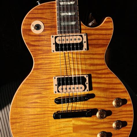2007 Gibson Les Paul Standard Flametop Honeyburst Zebra Pickups Slash