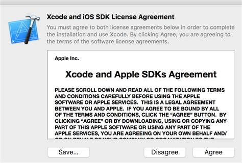 Xcode8 Xcode 8 Unable To Accept License Agreement On Os X El