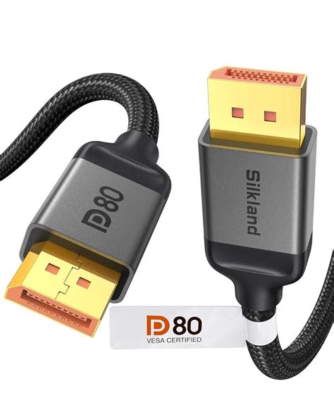 Silkland Dp80 Cable Amazons First Vesa Certified 66ft Displayport 2
