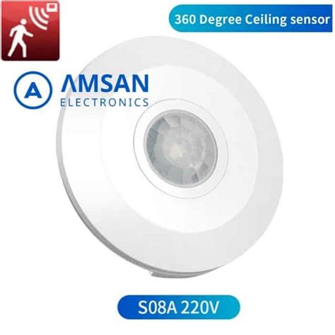 Sensor Gerak Pir 220v Tipis U Plafon Saklar Lampu Auto Otomatis Amsan Electronics