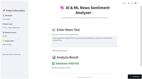 Machinelearning Ai Nlp Python Streamlit Datascience