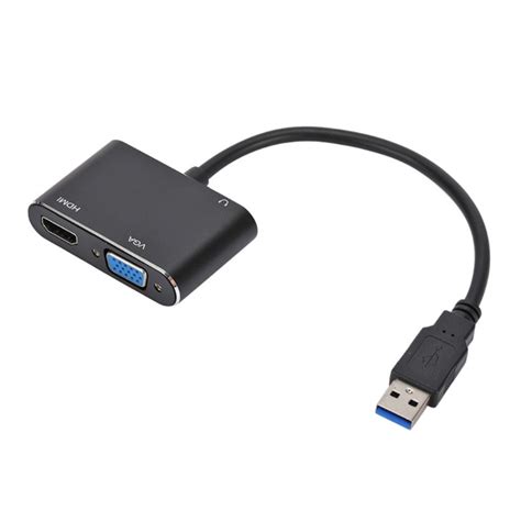 2 In 1 Multi Display Adapter Hdmi Compatible Vga M Grandado