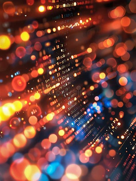 The Image Shows A City At Night With Many Lights Appearing Blur Stock Photo Image Of Dreamy