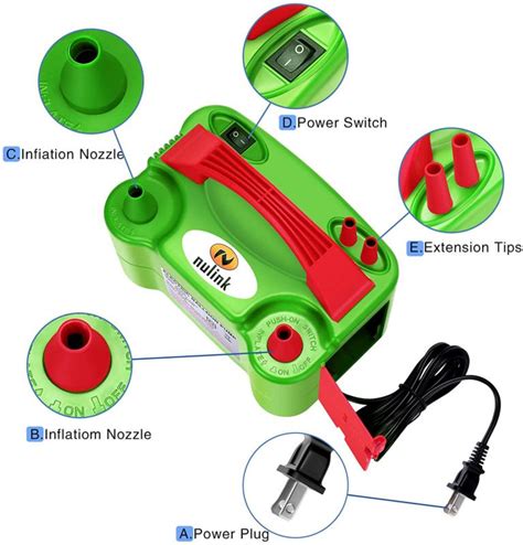 Pompa Para Inflar Llenar Globos Aire Maquina De Inflar Electrico