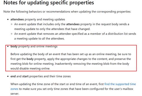 Microsoft Graph Api Does The Calendar Event Create Api Microsoft Qanda
