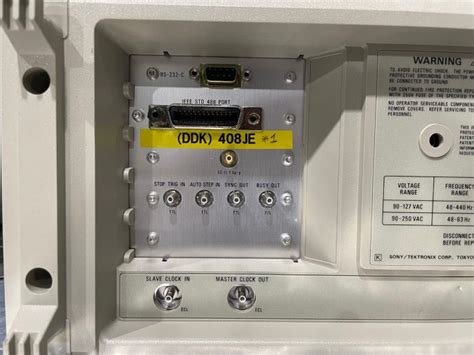 Sony Tektronix Awg2041 Arbitary Waveform Generator Novus Ferro Pte Ltd