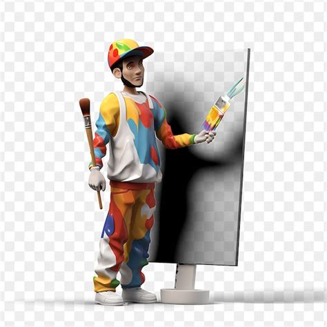 premium psd unique 3d character design for game development and asset