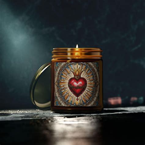Sacred Heart Of Jesus Candle Catholic Candle Prayer Candle Catholic