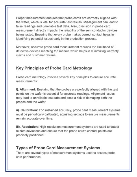 What Is Probe Card And Why Probe Card Measurement Is Important Pdf