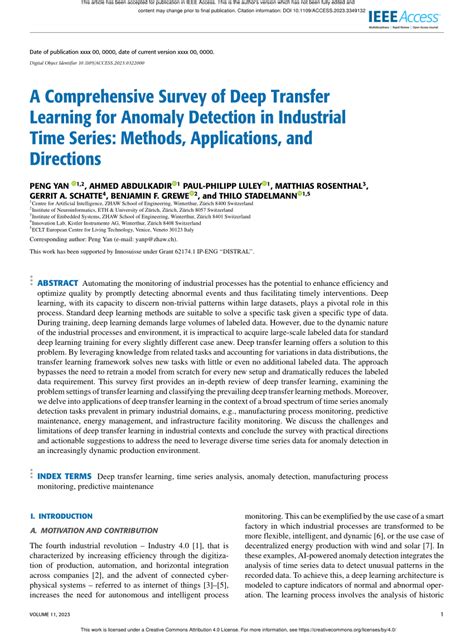 Pdf A Comprehensive Survey Of Deep Transfer Learning For Anomaly