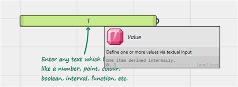 value input indicates i can define more than 1 value how
