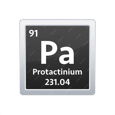 Premium Vector Protactinium Symbol Chemical Element Of The Periodic Table Vector Stock